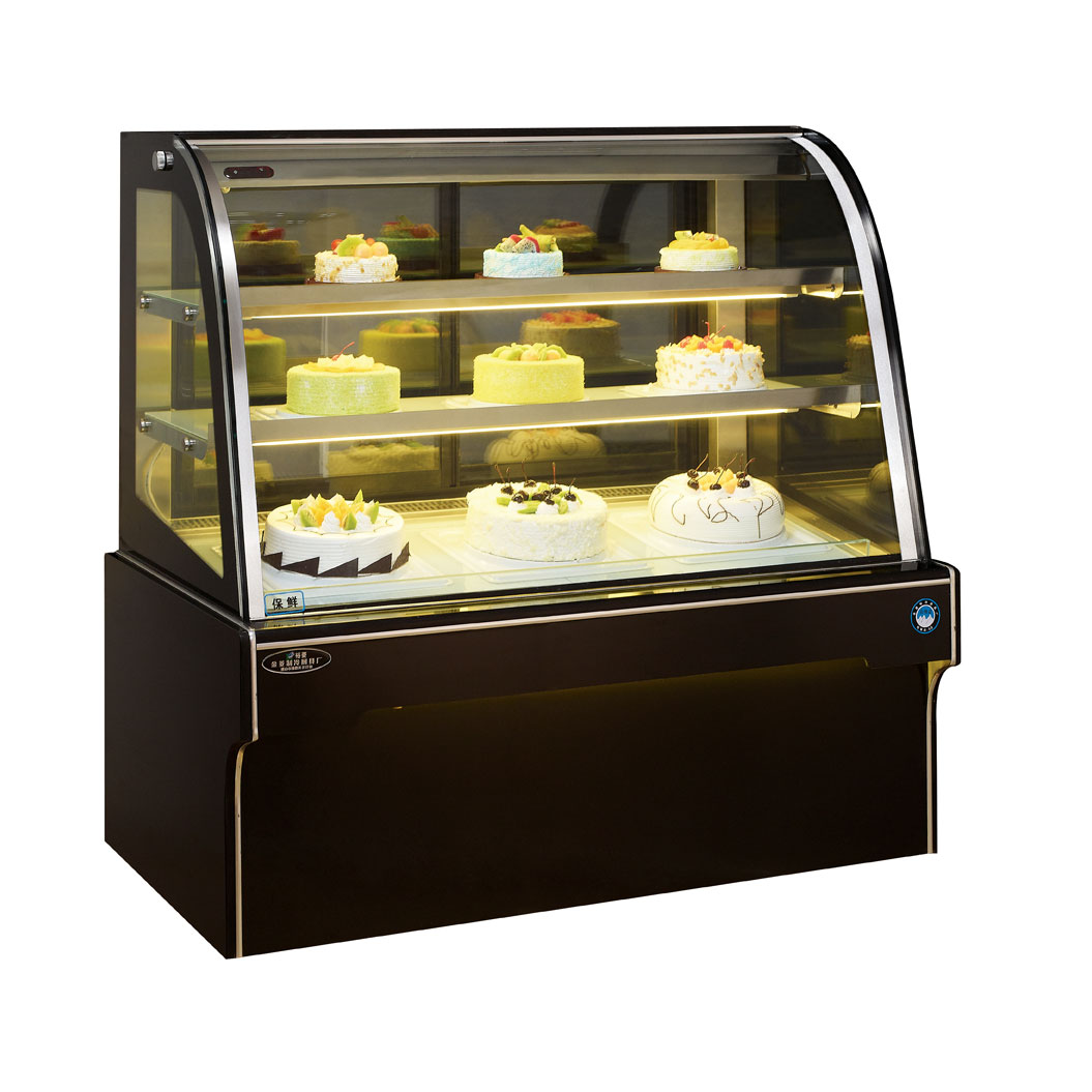 Cake Showcase Curve (Black) - SG300FS - GNS COMMERCIAL EQUIPMENT ...